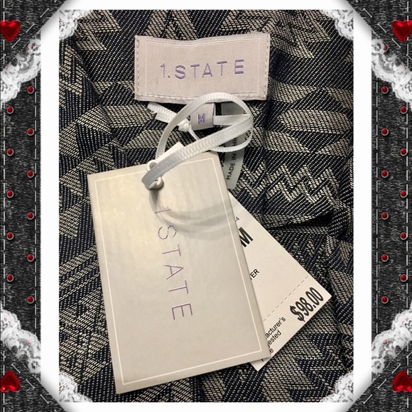 1. State | Jackets & Coats | State Open Front Print Vest | Poshmark